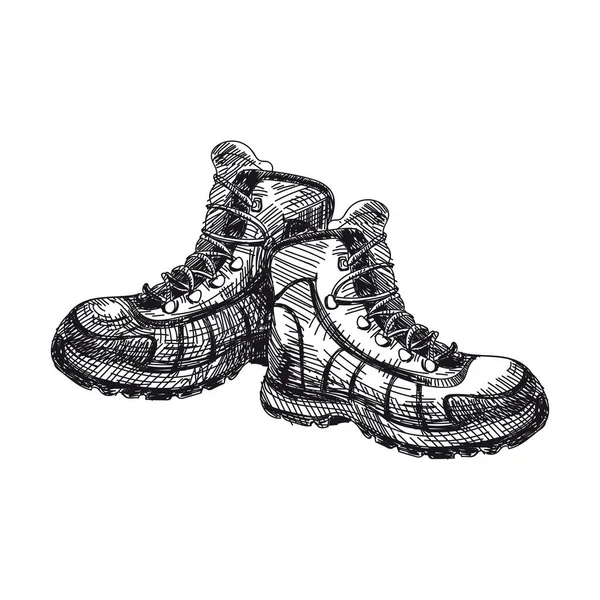 Hiking Boots Drawing