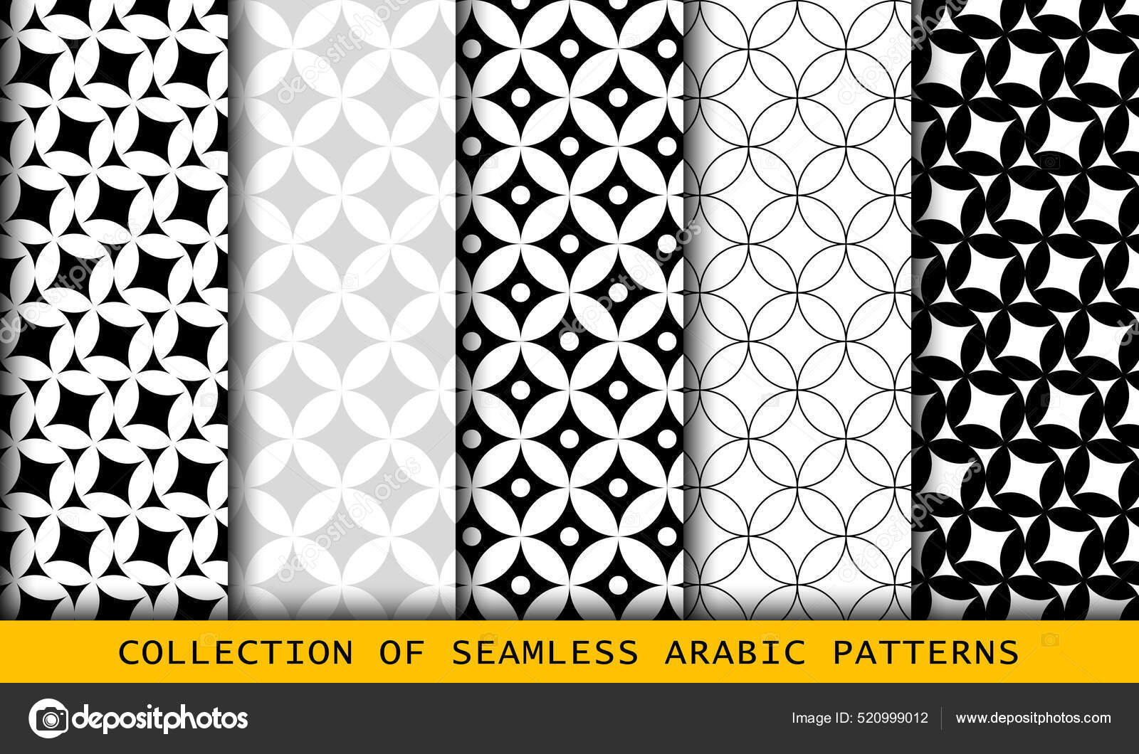Seamless arabic pattern collection art texture set Stock Vector by ... Seamless arabic pattern collection art texture set Stock Vector by ...