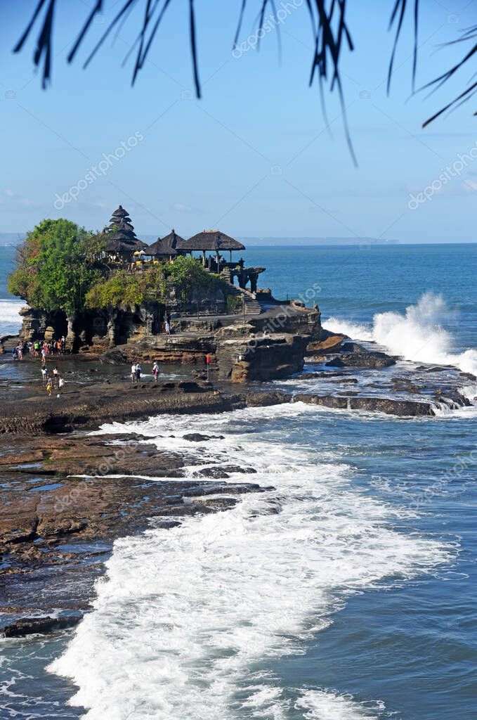Bali,Indonesia - July 23,2022: Holy and famous of the "Tanah Lot temple ...