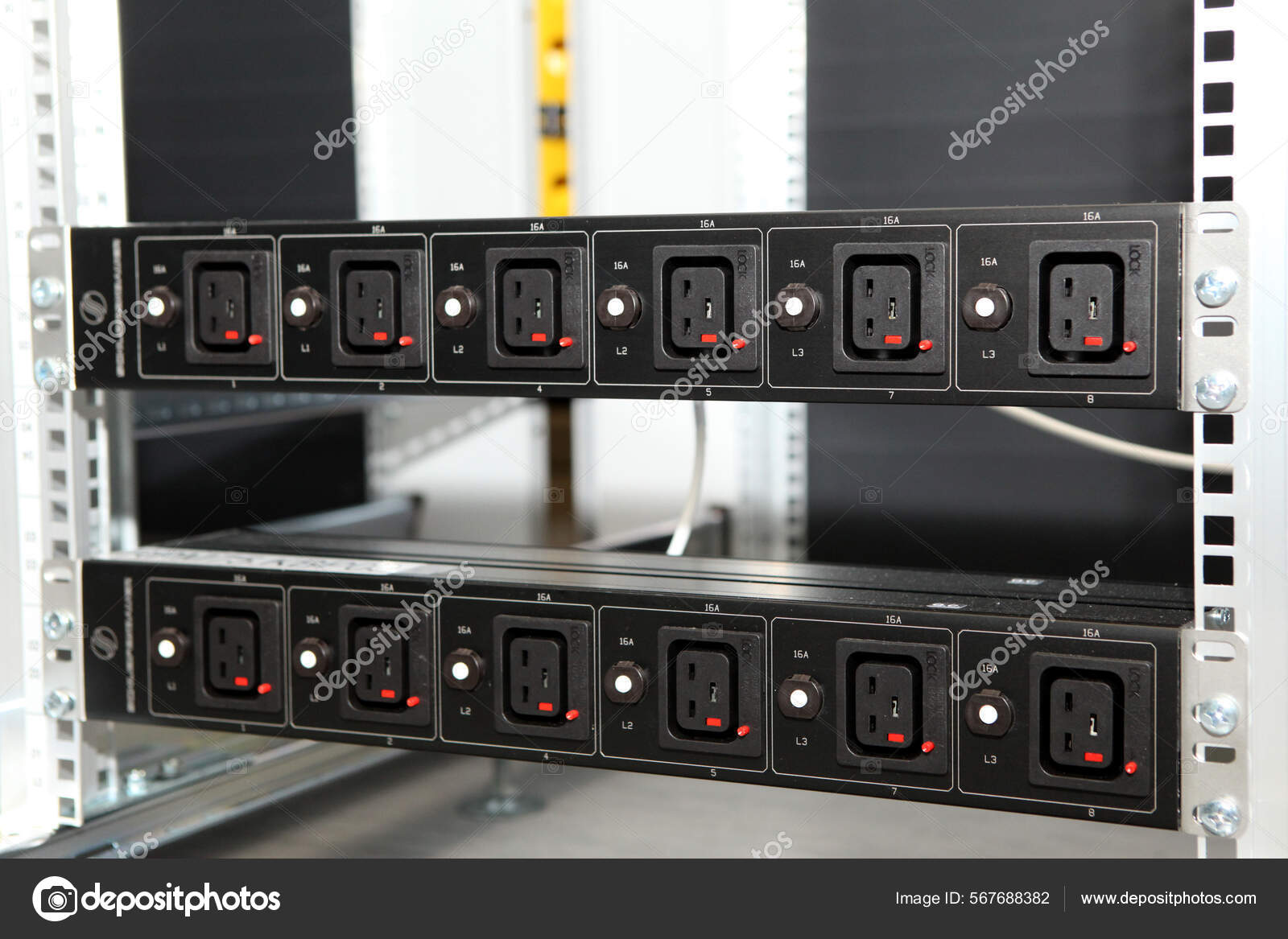 Box Server Connection Communicator New Room Computer Servers — Stock ...