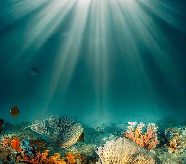Light rays underwater Stock Photos, Royalty Free Light rays underwater ...