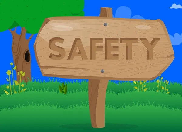 Laptop Word Safety Screen Vector Cartoon Illustration Stock Vector by ...