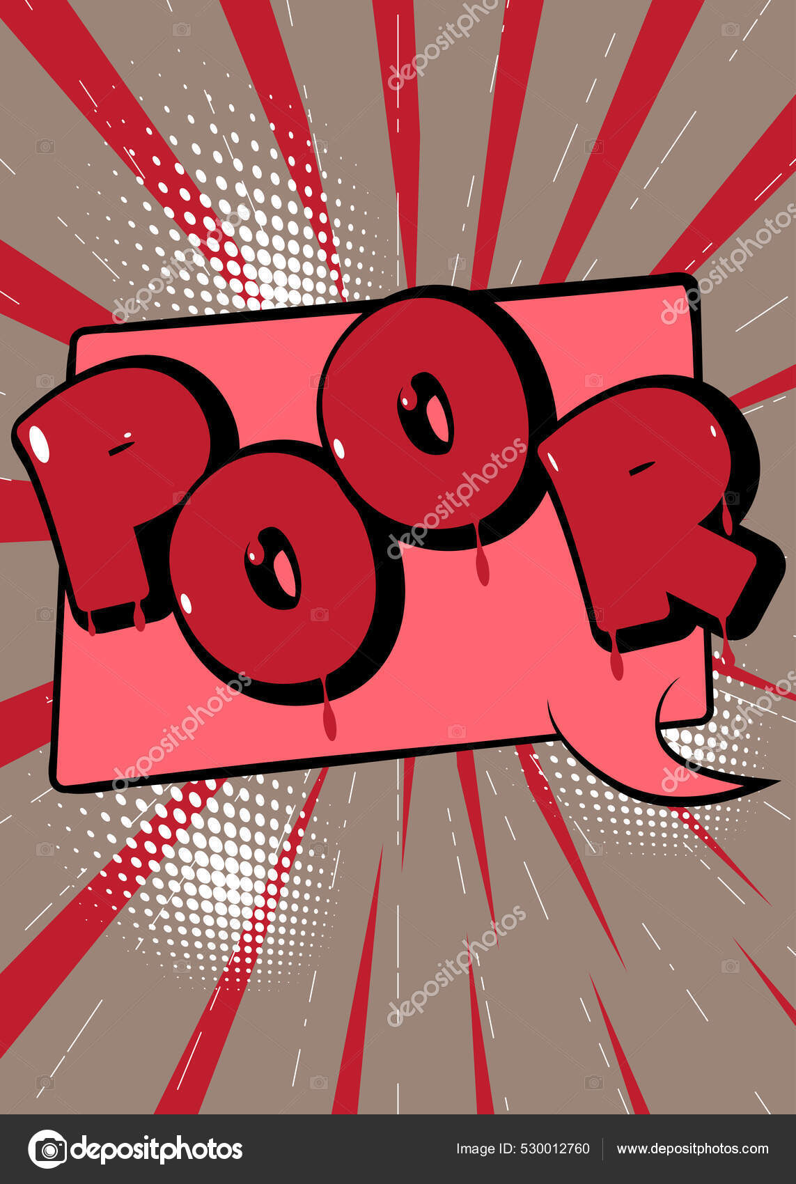 Poor Comic Book Word Text Abstract Comics Background Retro Pop Stock ...