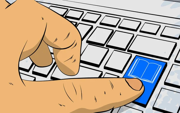 Ideas Word Computer Keyboard Man Push Keypad Laptop Comic Book Stock ...