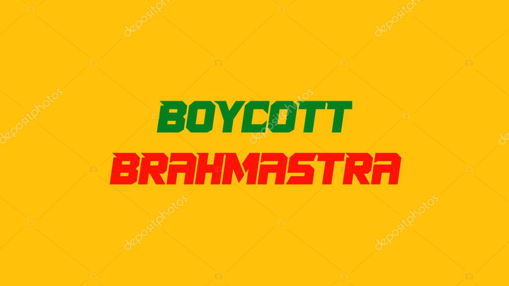 A Boycott Brahmastra Poster Text Letter Stylish Font HD Photo ...