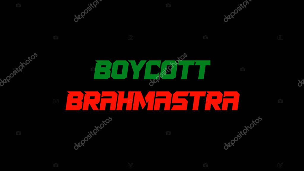 A Boycott Brahmastra Poster Text Letter Stylish Font HD Photo ...