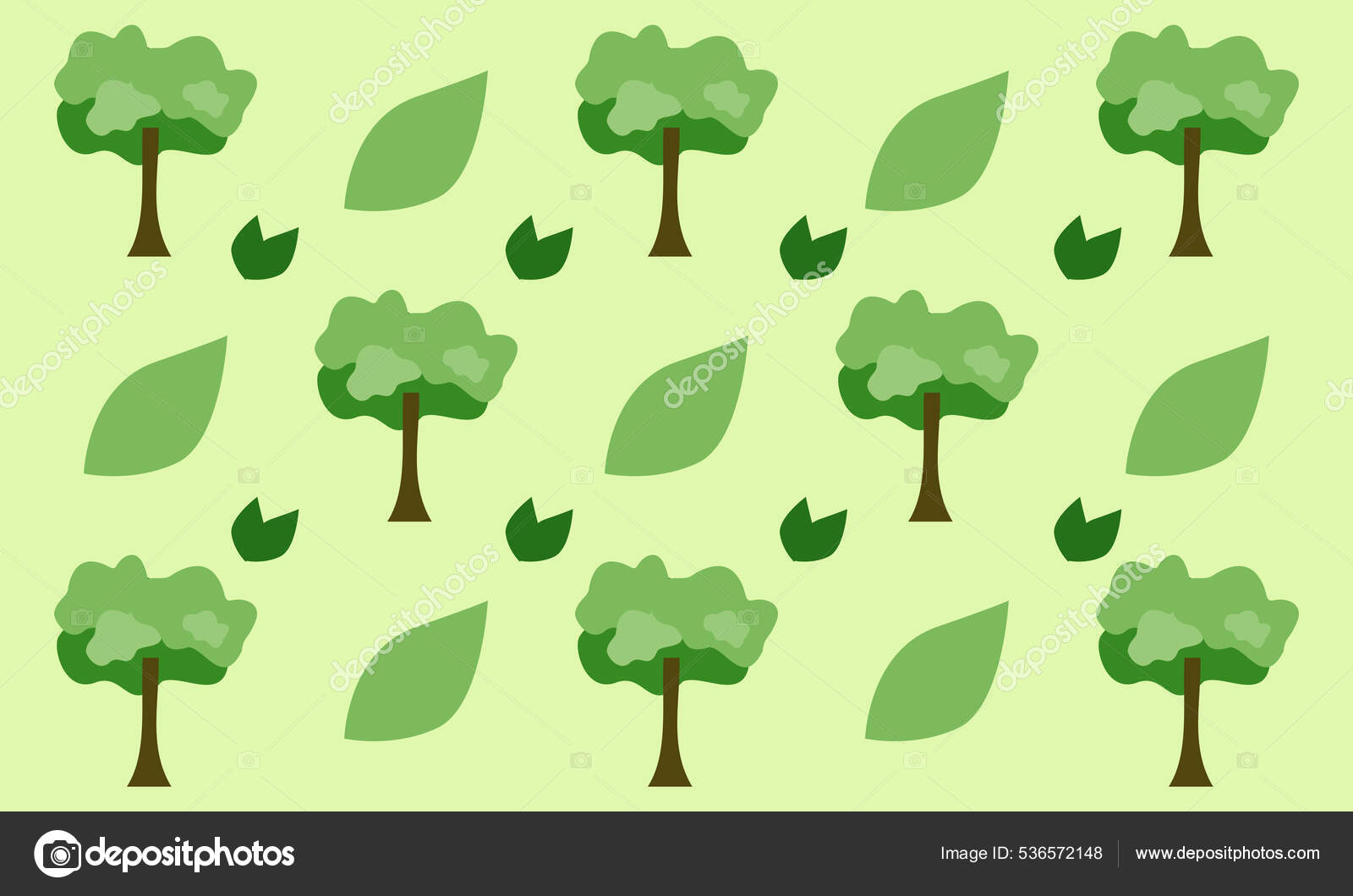 Background Tree Themes Green Simple Stock Vector by ©naranoid 536572148