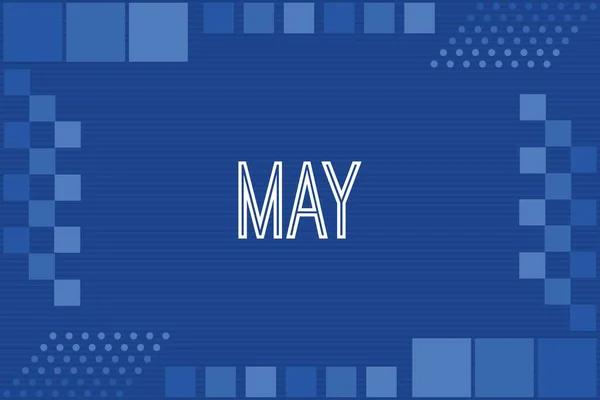 March Typography Blue Luxury Frame Background Design Calendar ...