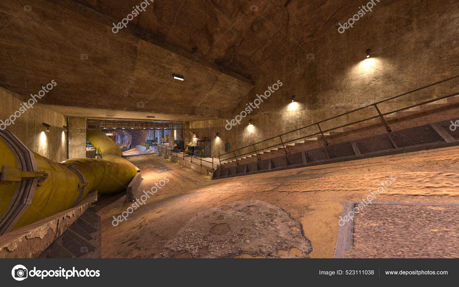 Rendering Underground Construction Site Stock Photo by ©TsuneoMP 523111038