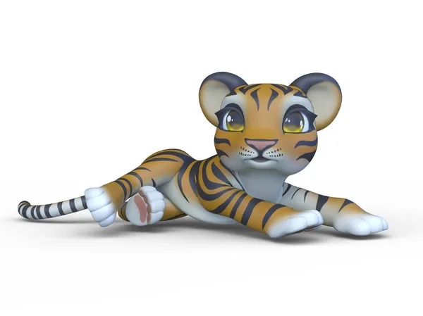 Rendering White Tiger Stock Photo by ©TsuneoMP 524782128