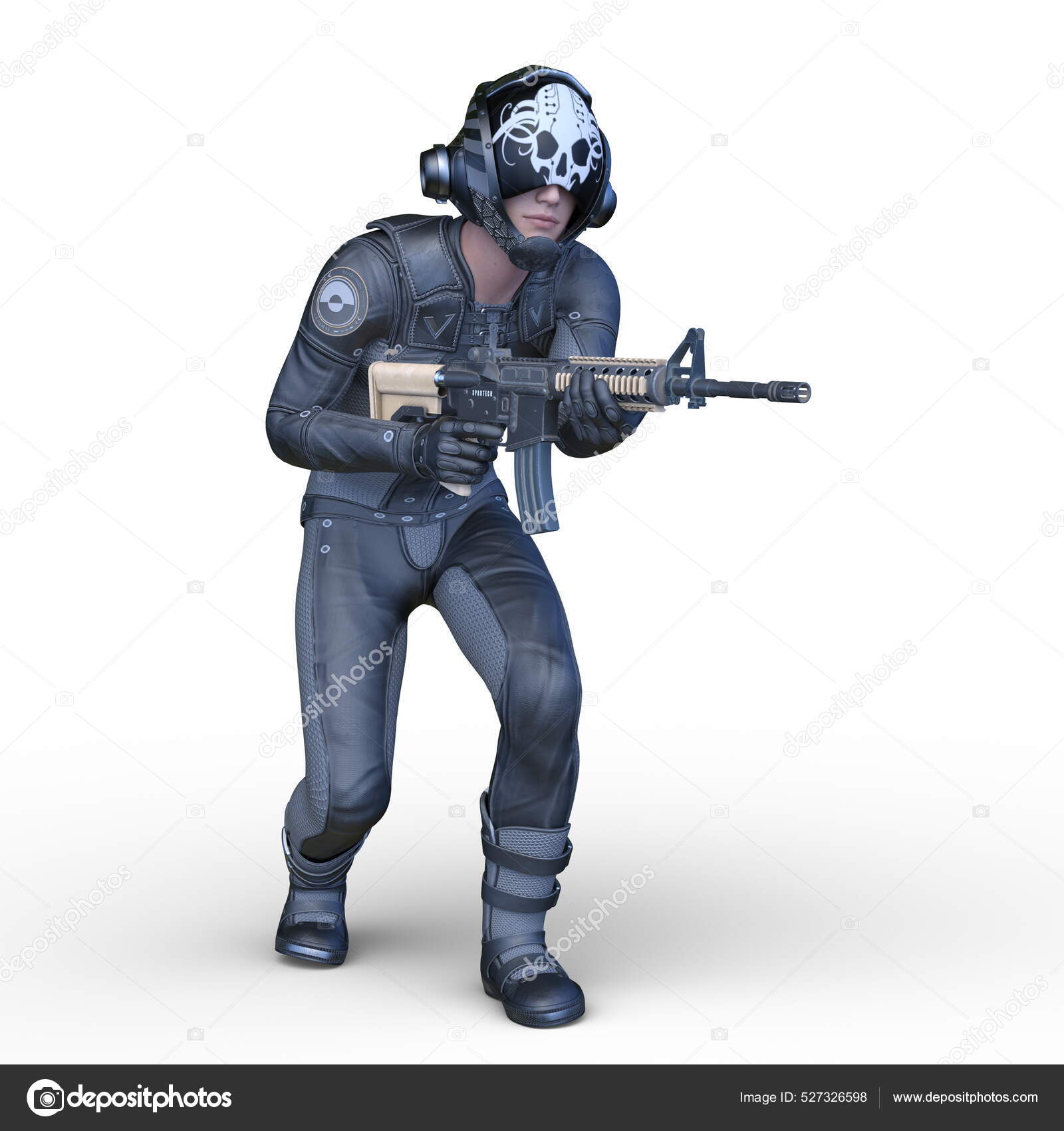 Rendering Warrior — Stock Photo © TsuneoMP #527326598