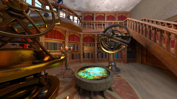 Steampunk Building Interior