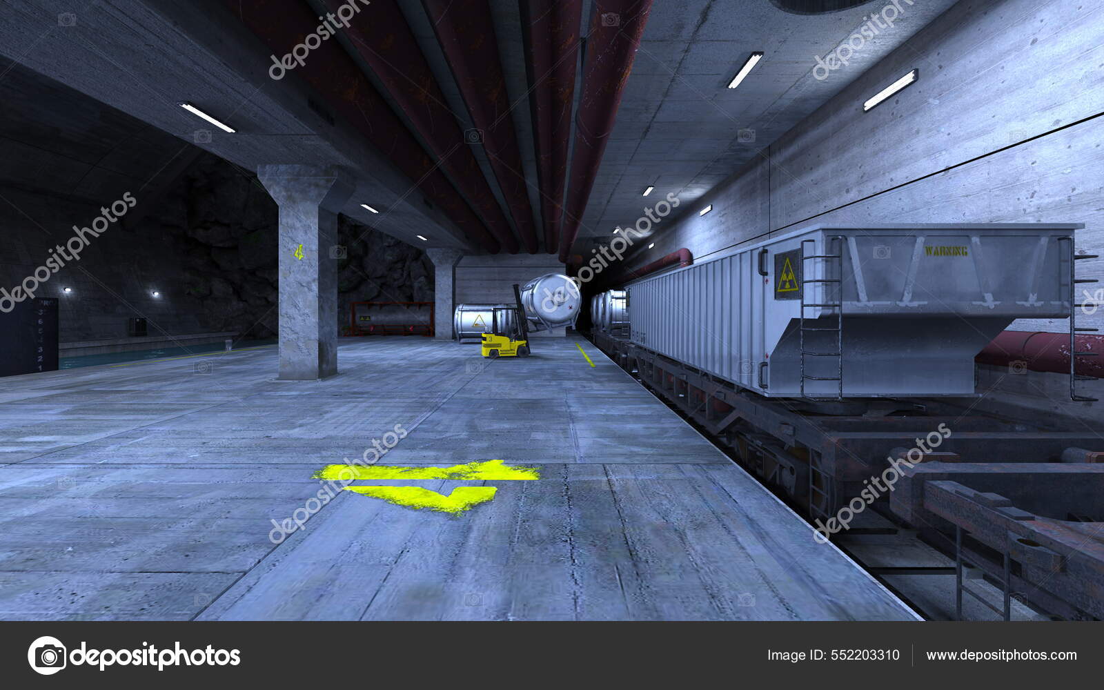 Rendering Underground Storage Facility — Stock Photo © TsuneoMP #552203310