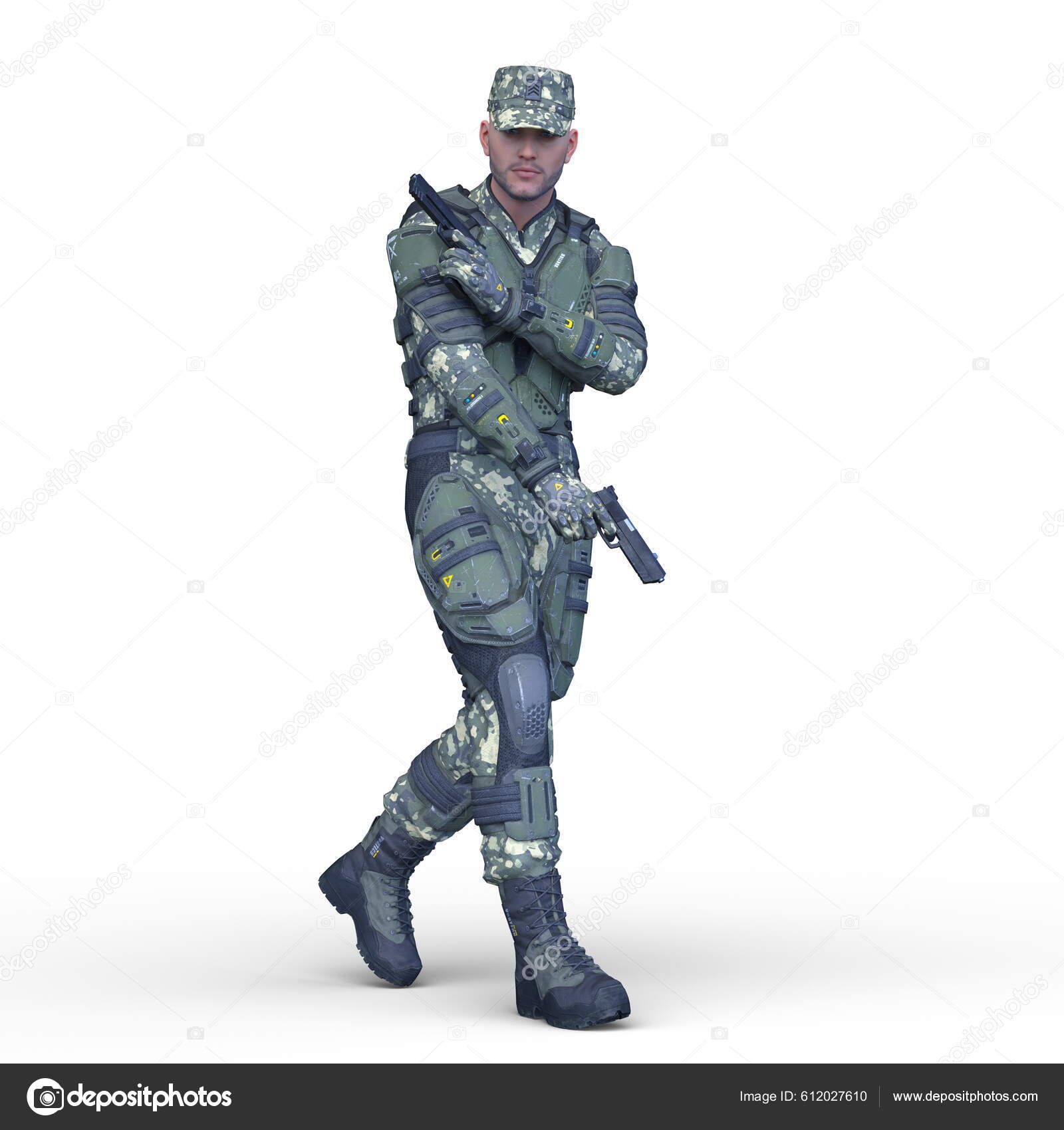 Rendering Warrior — Stock Photo © TsuneoMP #612027610