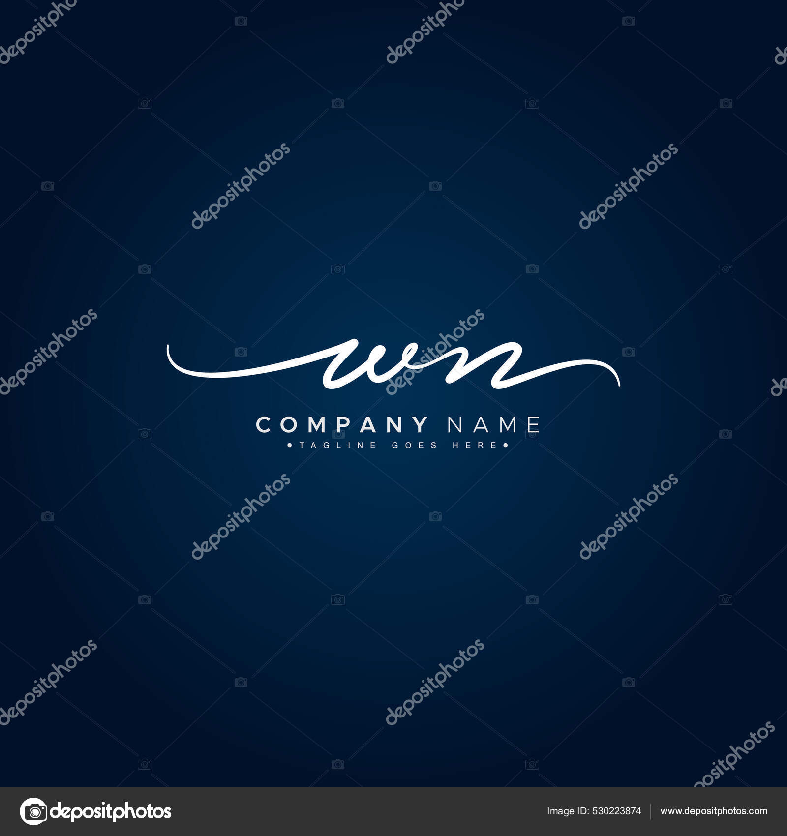 Initial Letter Logo Handwritten Signature Logo Stock Vector Image by ...