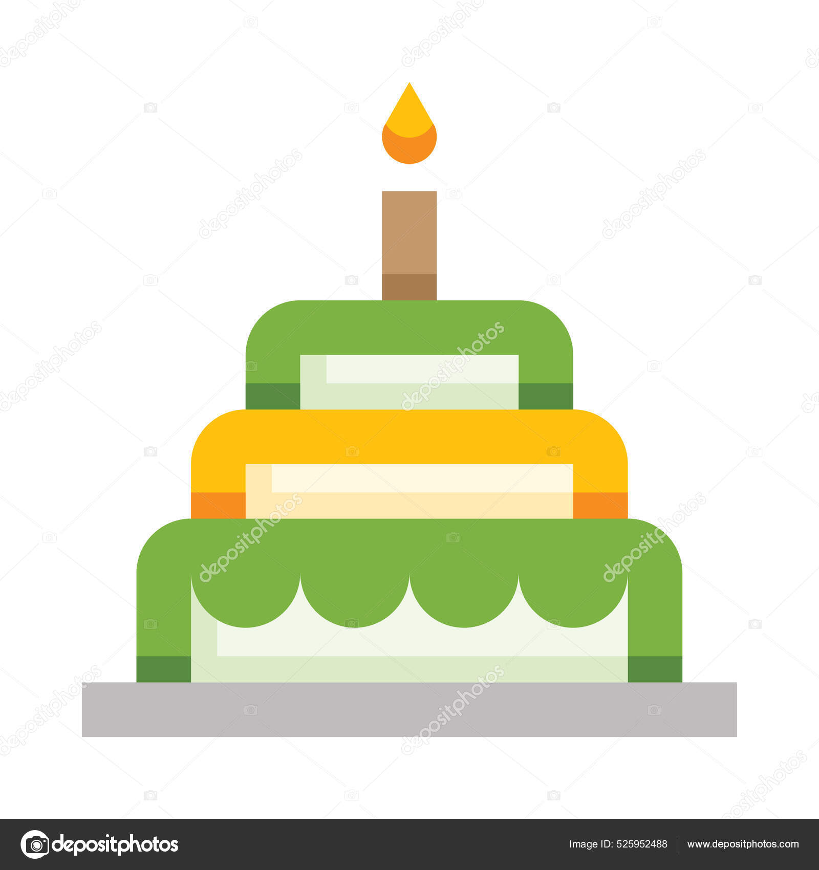 Simple Birthday Cake Clip Art
