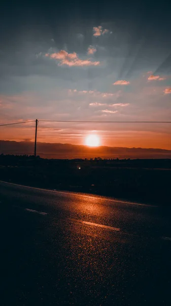 Road sunset australia Stock Photos, Royalty Free Road sunset australia ...