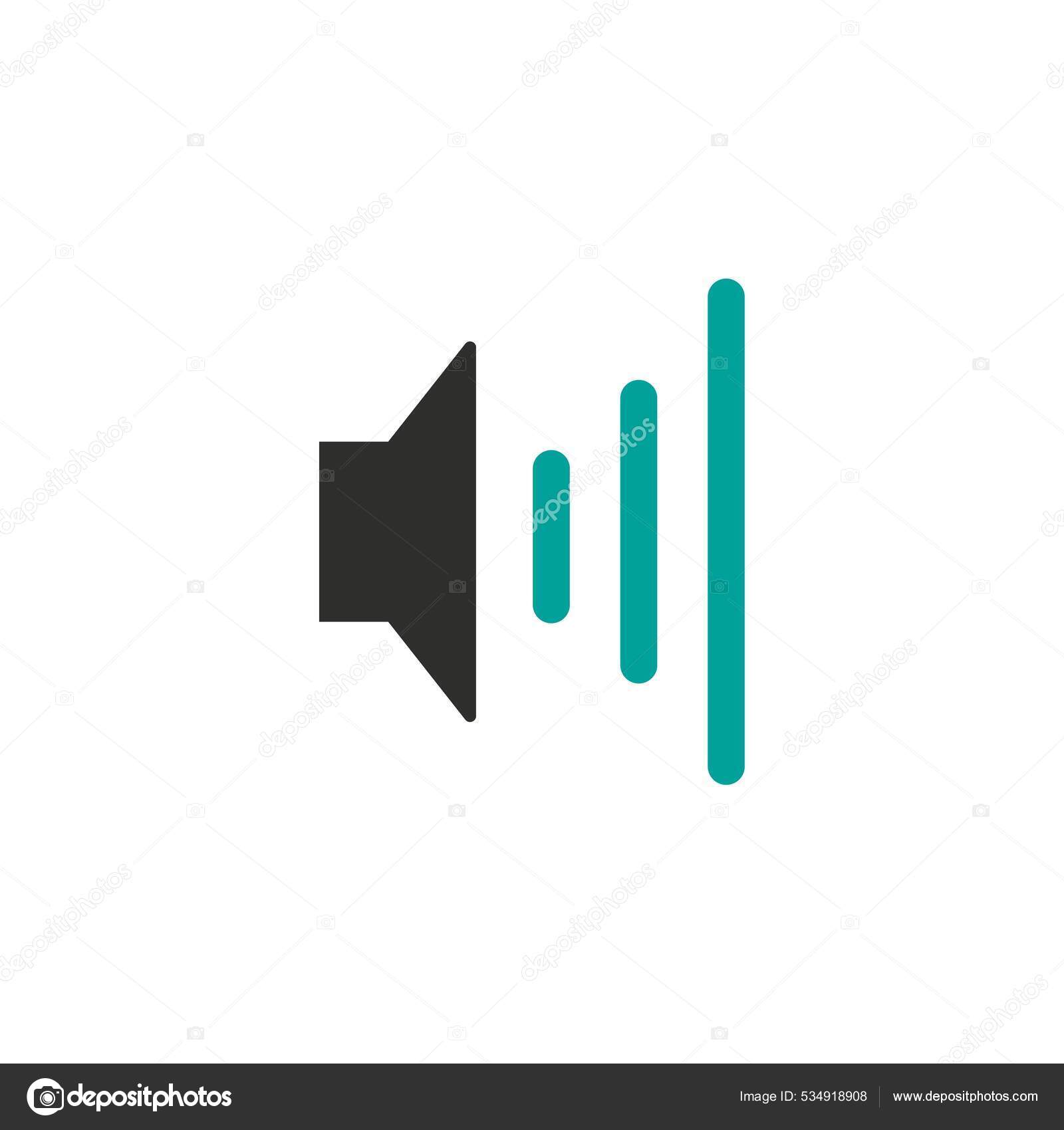 Volume Icon Audio Speaker Symbol Sound Sign Flat Design Vector Stock Vector by ©Roupplar 534918908