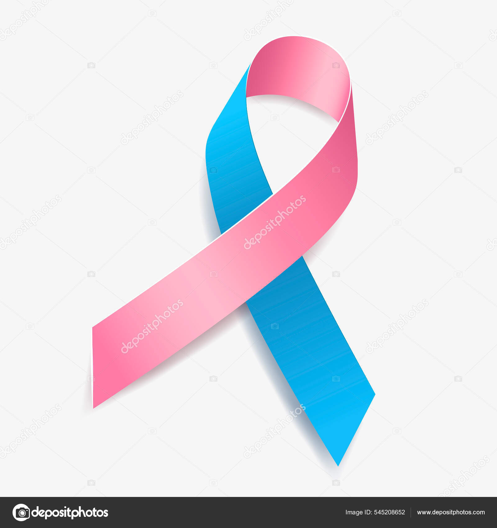 Conciencia de la cinta rosa y azul Cáncer de mama masculino, síndrome ...