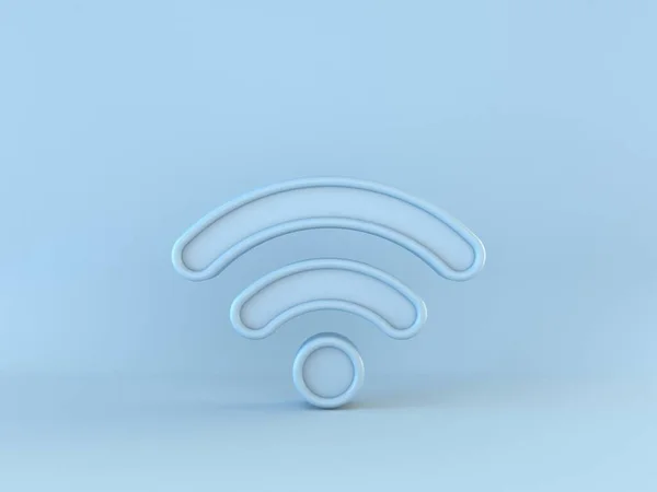Blue WiFi symbol 3D Stock Photo by ©djmilic 192227940
