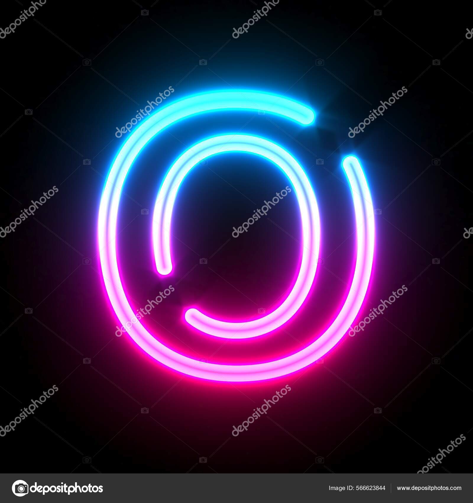 Blue Pink Glowing Neon Tube Font Letter Render Illustration Isolated ... Blue Pink Glowing Neon Tube Font Letter Render Illustration Isolated ...