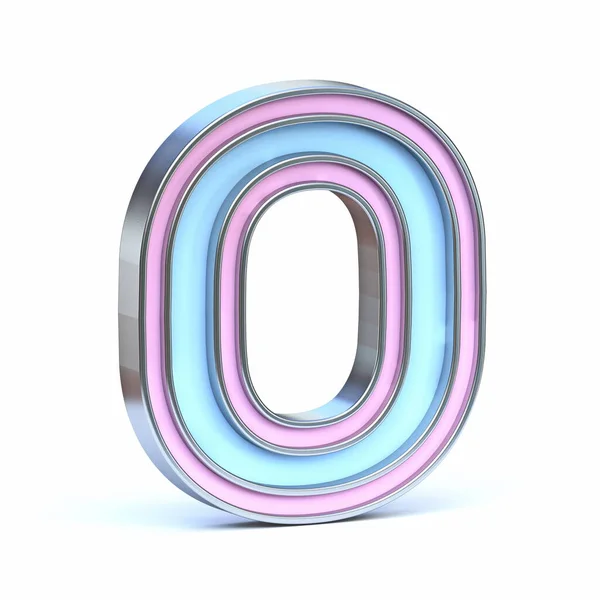 Brushed metal font Letter O 3D — Stock Photo © djmilic #332960942