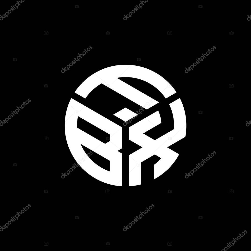 Dise o del logotipo de la letra FBX sobre fondo negro. FBX iniciales creativas letra logo ...