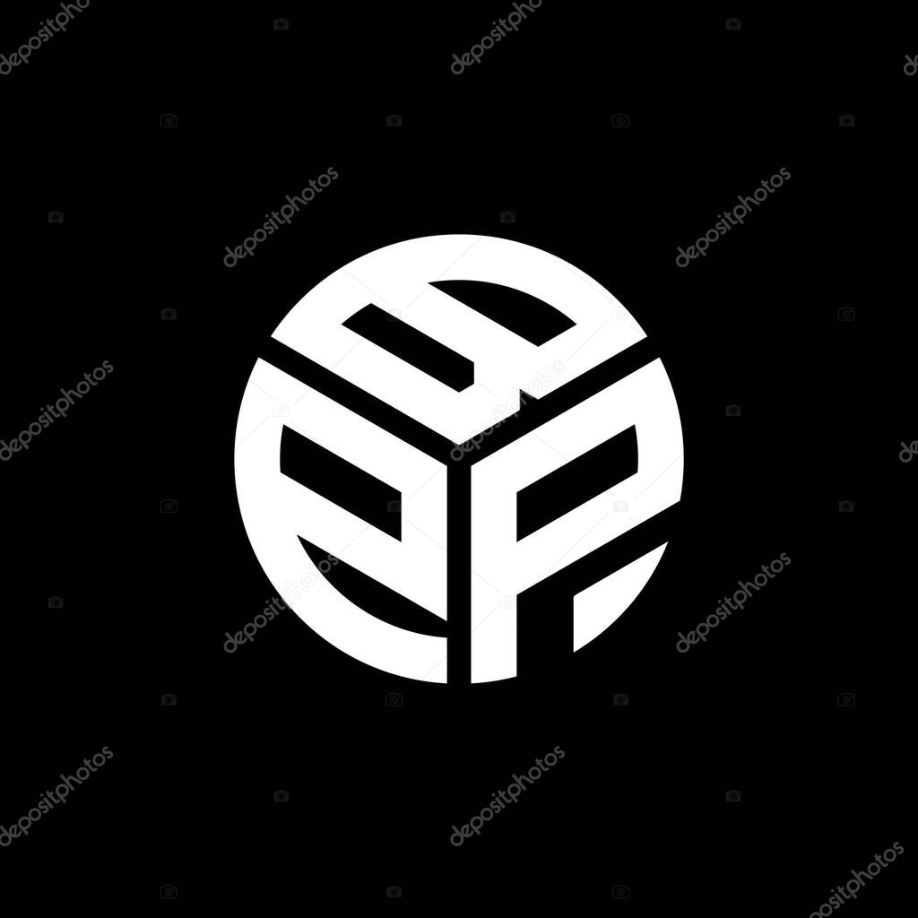 Diseño del logotipo de la letra BPP sobre fondo negro. BPP iniciales ...
