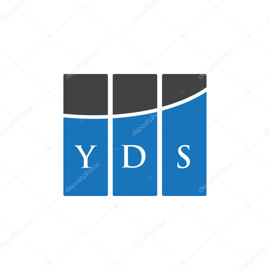 Diseño del logotipo de la letra YDS sobre fondo blanco. YDS iniciales ...