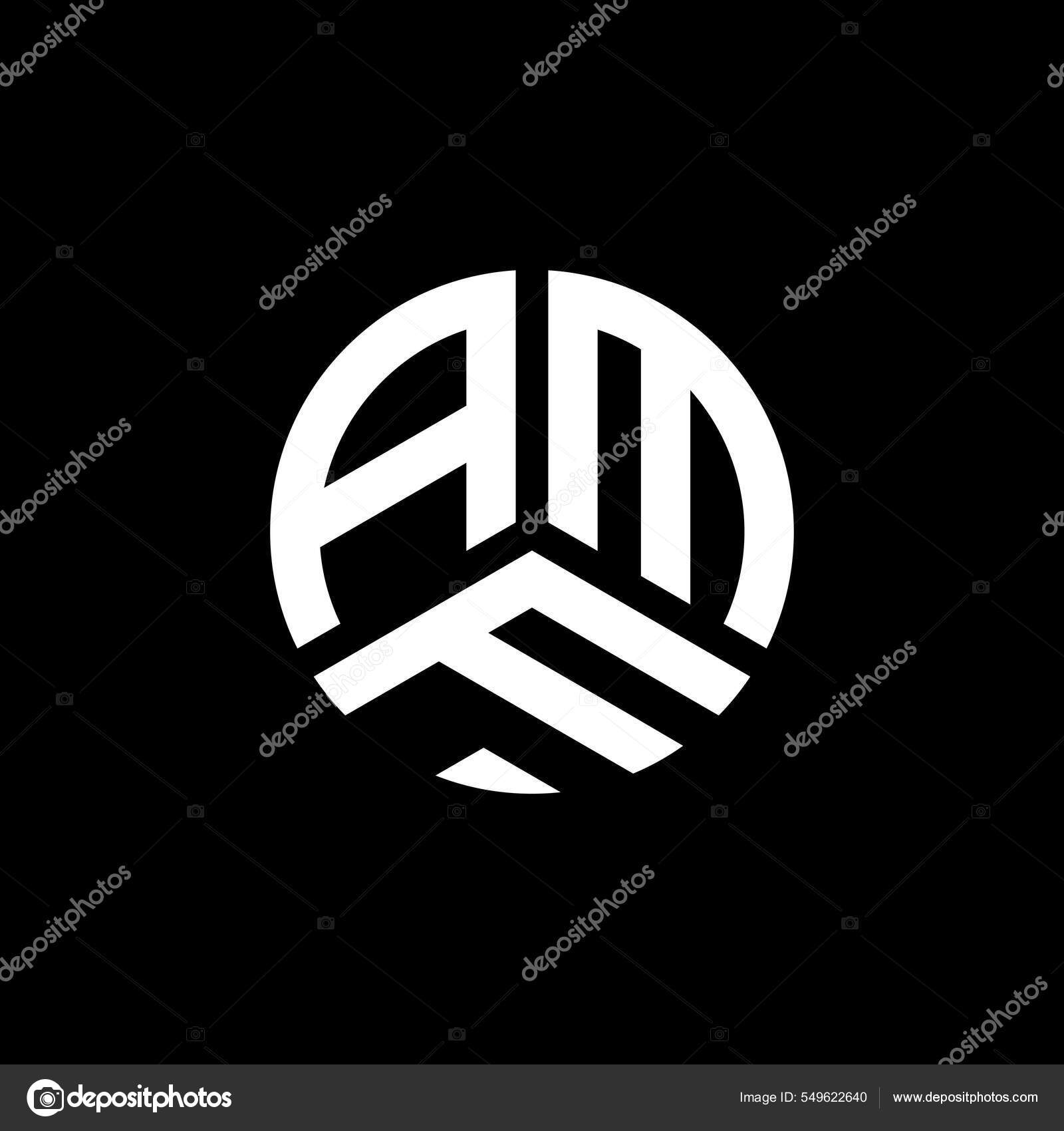 Amf Letter Logo Design White Background Amf Creative Initials Letter ...