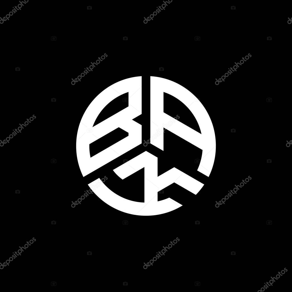 Dise o del logotipo de la letra BAK sobre fondo blanco. BAK iniciales creativas letra logo ...