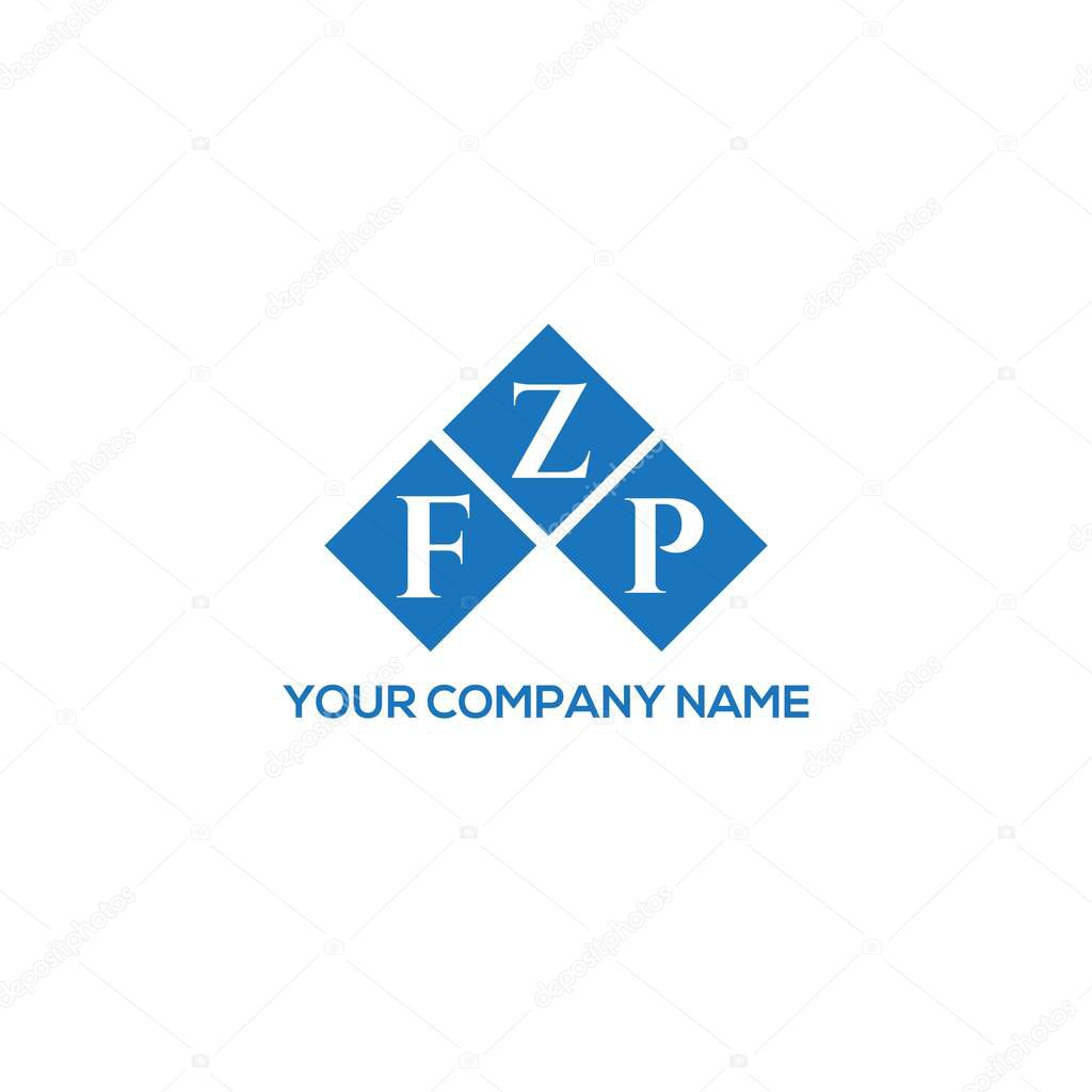 Diseño del logotipo de la letra FZP sobre fondo blanco. FZP iniciales ...