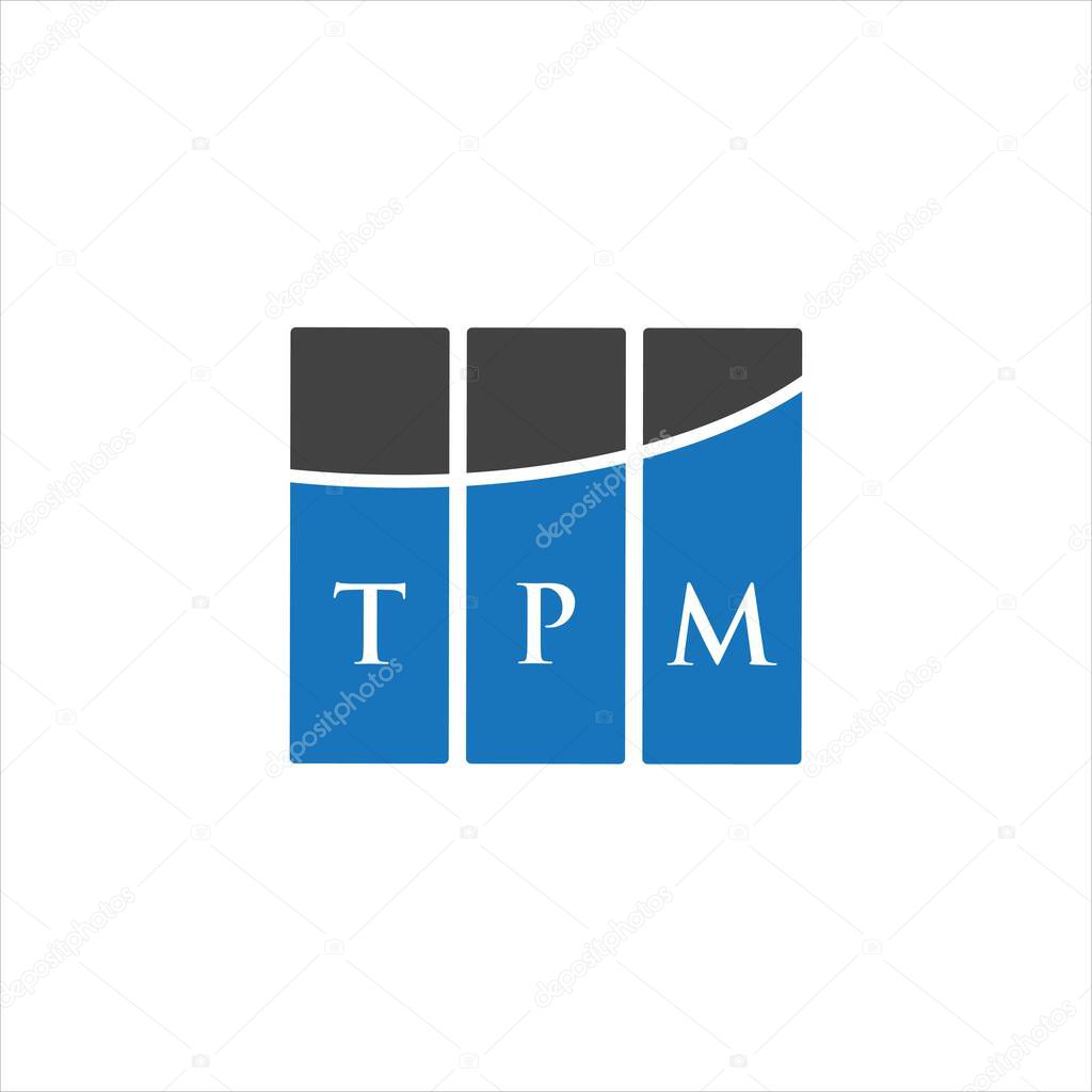 Dise o del logotipo de la letra TPM sobre fondo blanco. TPM iniciales ...