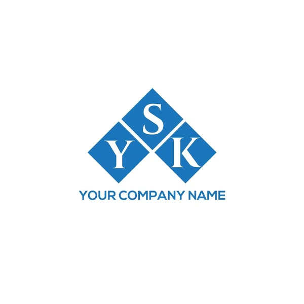 Yks Letter Logo Design White Background Yks Creative Initials Letter ...