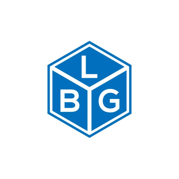 Diseño del logotipo de la letra LBG sobre fondo negro. LBG iniciales ...