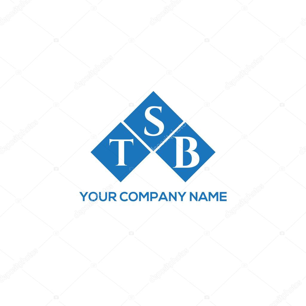 Diseño del logotipo de la letra TSB sobre fondo blanco. TSB iniciales ...