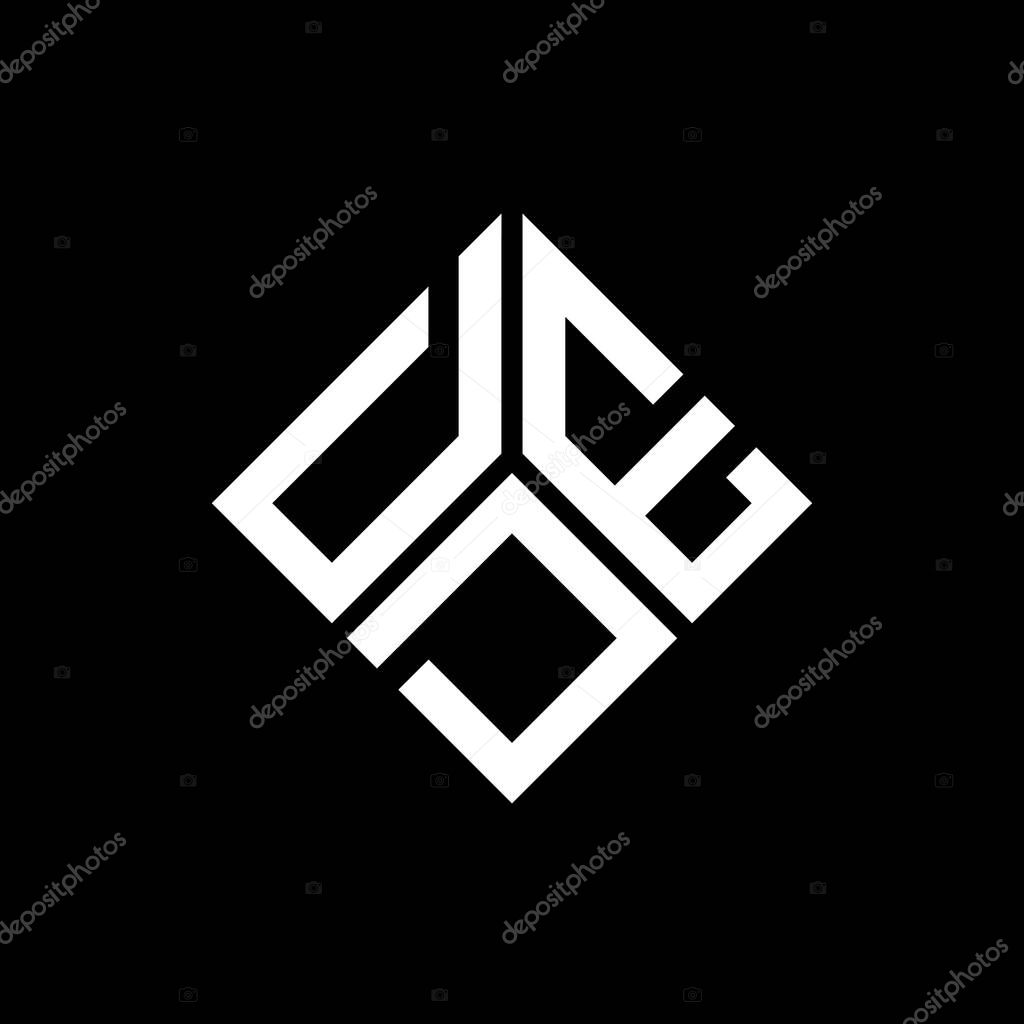 Diseño del logotipo de la letra DED sobre fondo negro. DED iniciales creativas letra logo ...