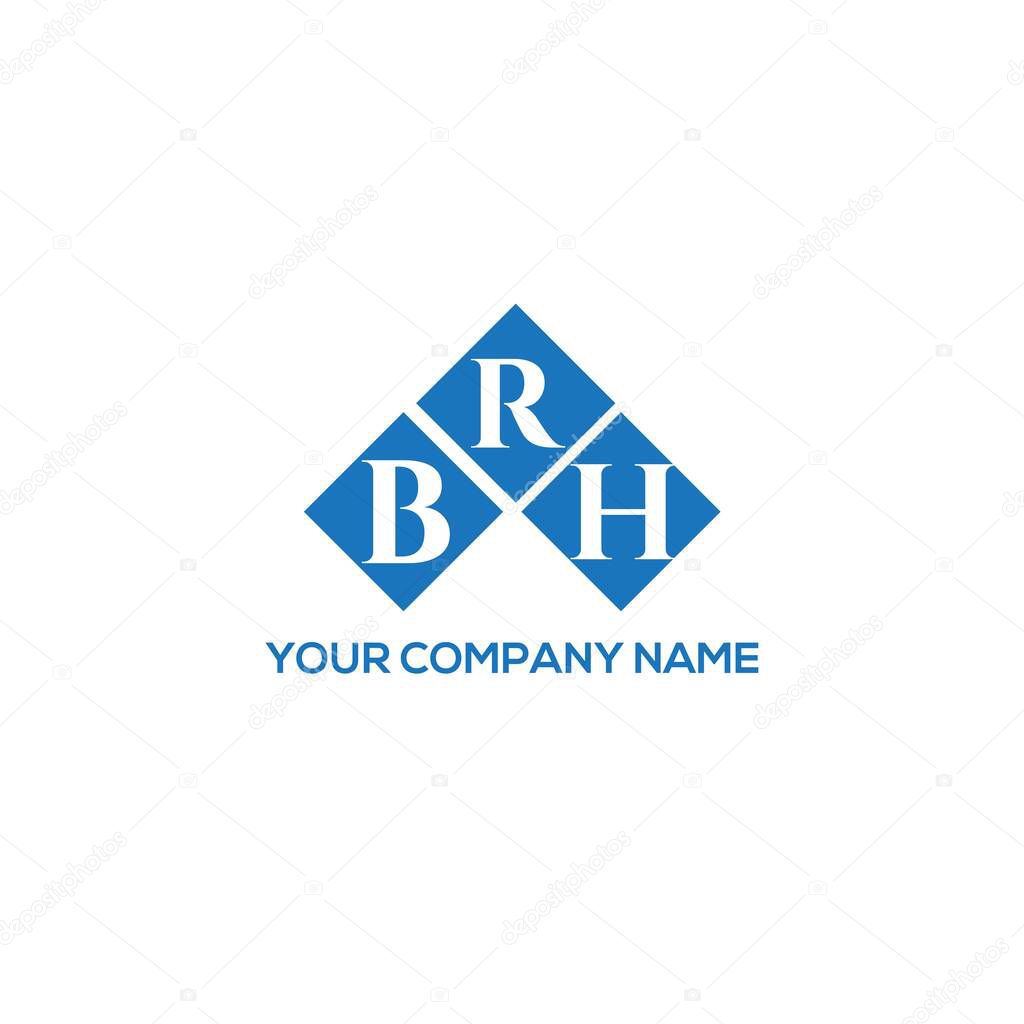 Diseño del logotipo de la letra BRH sobre fondo blanco. BRH iniciales ...
