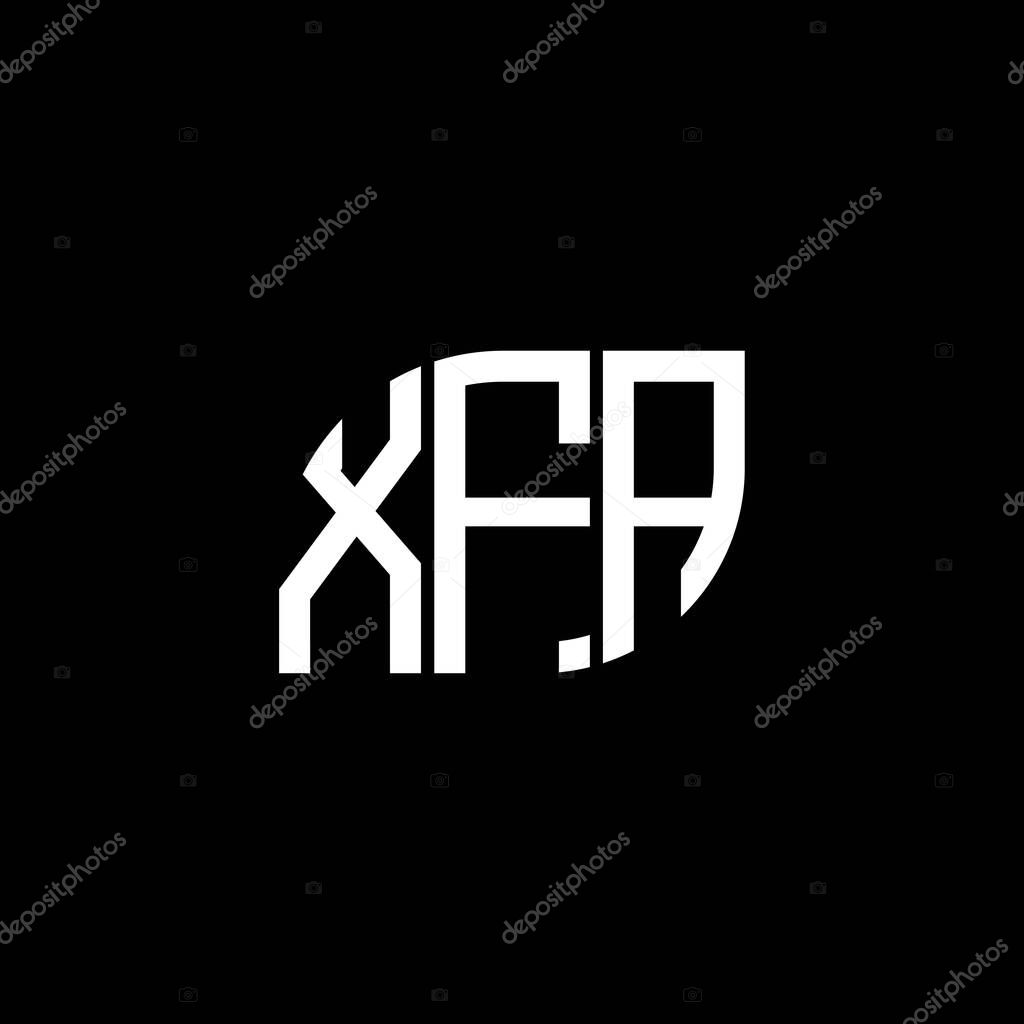 Dise o del logotipo de la letra XFA sobre fondo negro. XFA iniciales ...