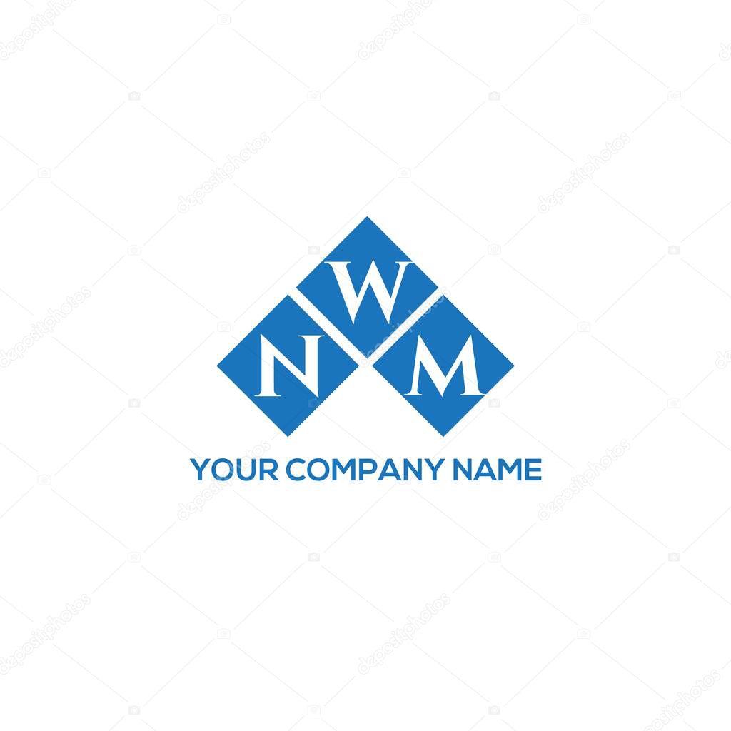 Diseño del logotipo de la letra MWM sobre fondo blanco. MWM iniciales creativas letra logo ...