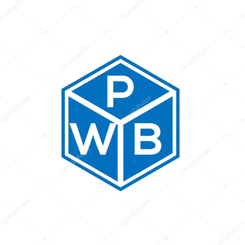 Dise o del logotipo de la letra PWB sobre fondo negro. PWB iniciales ...
