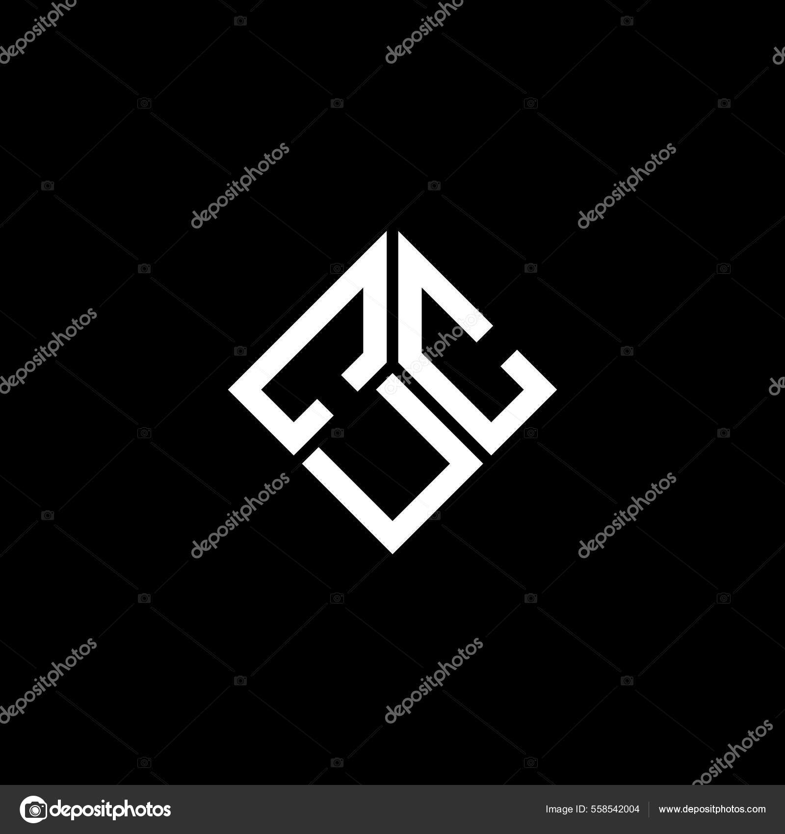 Cuc Letter Logo Design Black Background Cuc Creative Initials Letter ...