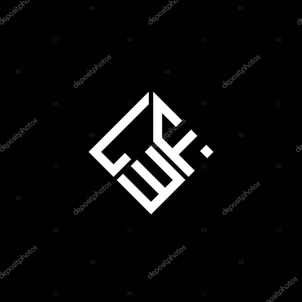 Dise o del logotipo de la letra LWF sobre fondo negro. LWF iniciales creativas letra logo ...