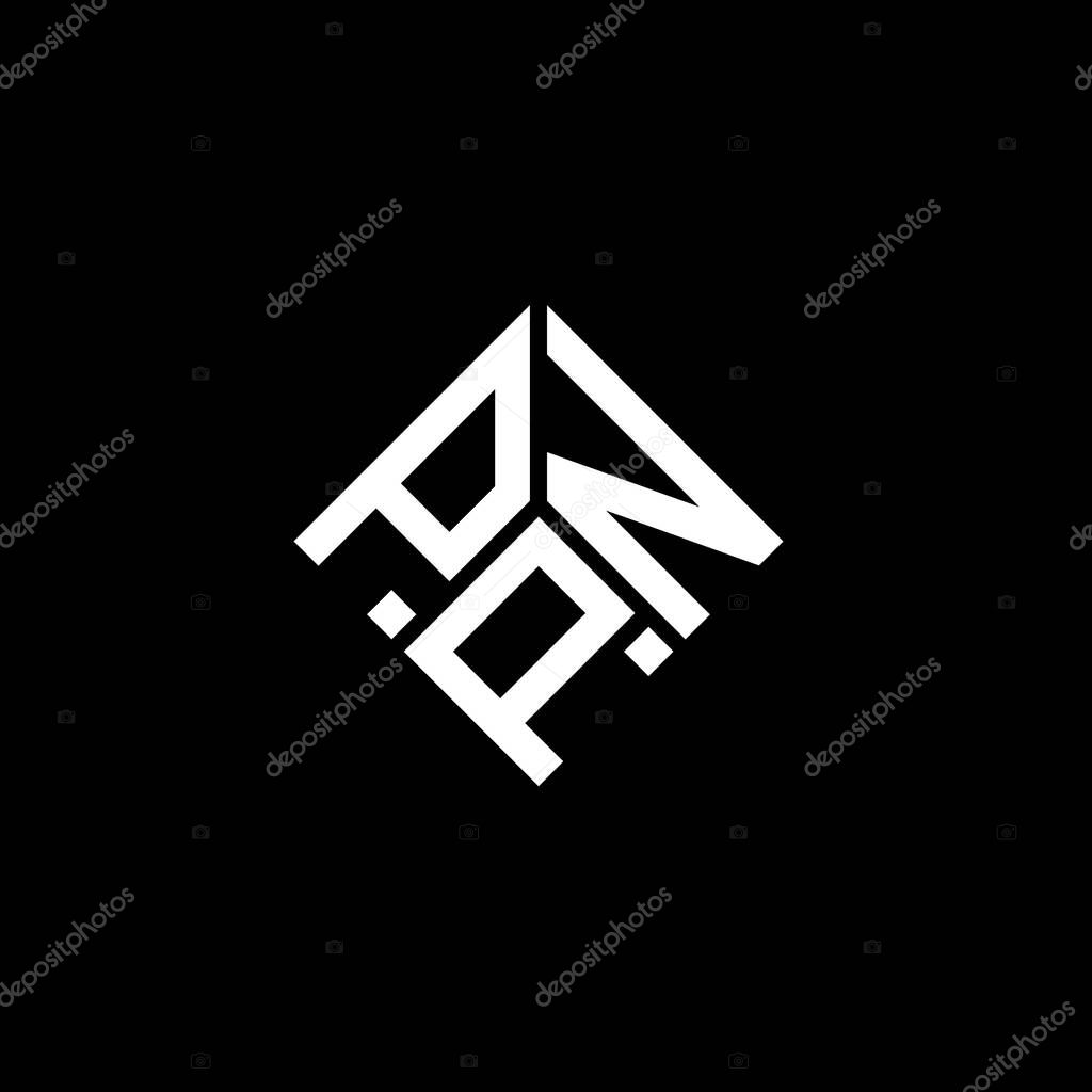 Dise o del logotipo de la letra PPN sobre fondo negro. PPN iniciales creativas letra logo ...