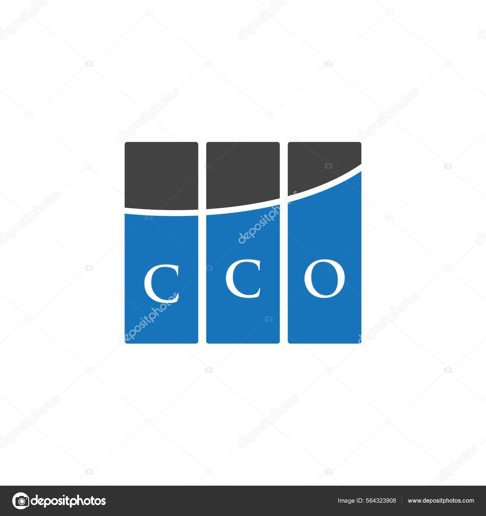 Cco Letter Logo Design Black Background Cco Creative Initials Letter ...