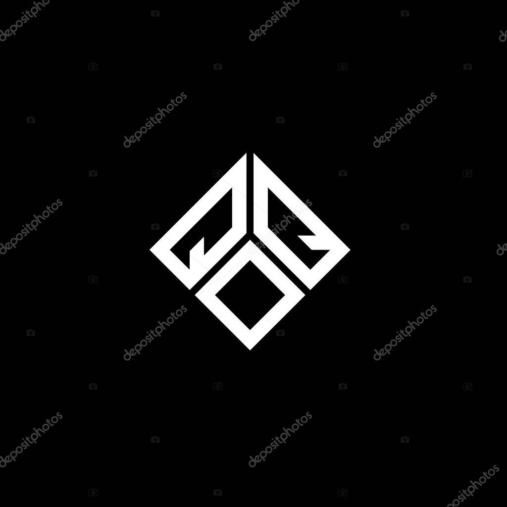 Dise o del logotipo de la letra QOQ sobre fondo negro. QOQ iniciales creativas letra logo ...