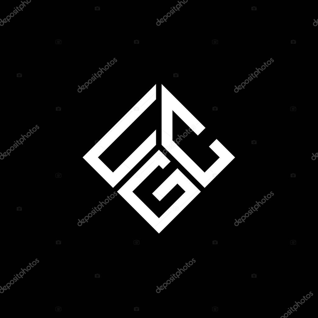 Dise o del logotipo de la letra UGC sobre fondo negro. UGC iniciales ...