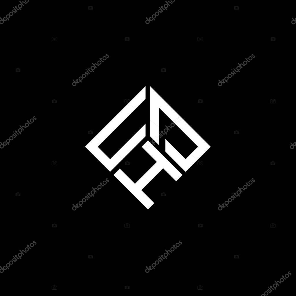 Diseño del logotipo de la letra UHD sobre fondo negro. UHD iniciales ...