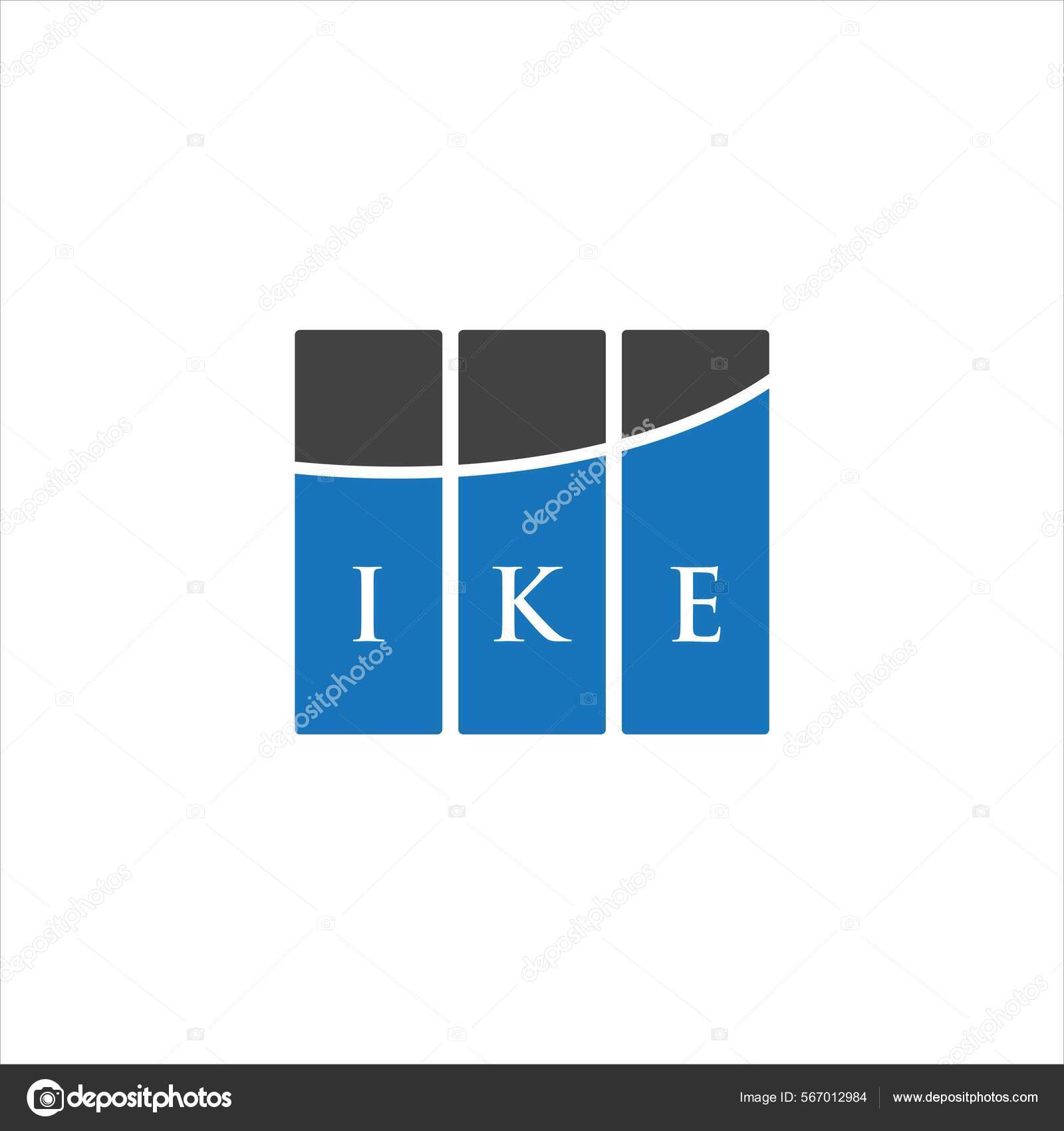 Ike Letter Logo Design White Background Ike Creative Initials Letter ...