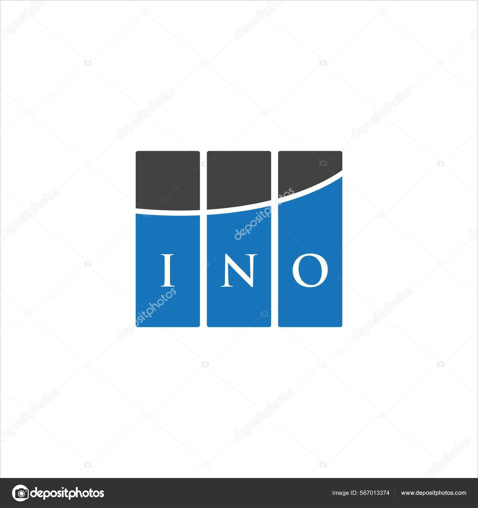 Ino Letter Logo Design White Background Ino Creative Initials Letter ...
